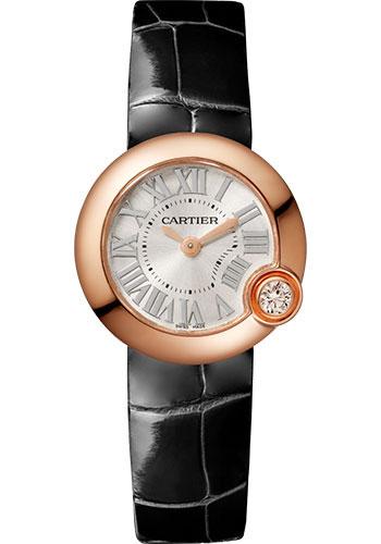 Cartier Ballon Blanc de Cartier Watch - 26 mm Pink Gold Case - Black A